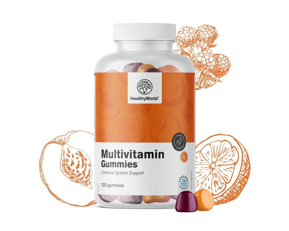 Multivitamines, 120 gummies - HealthyWorld.fr